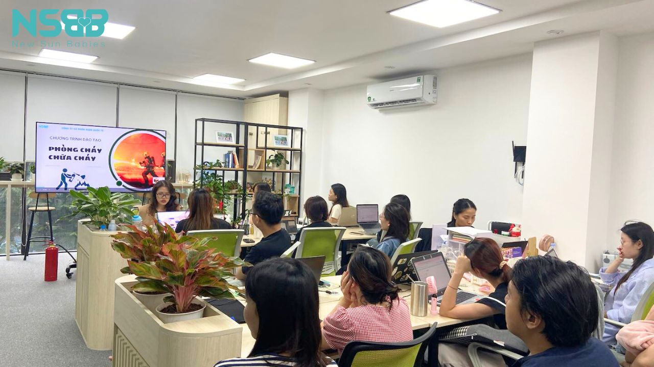 NSBB triển khai đào tạo phòng cháy chữa cháy cho cán bộ nhân viên công ty